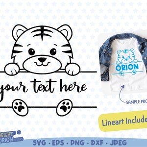 Cute Baby Tiger Monogram Svg, Cute Tiger Svg, Jungle Animal Svg, Zoo ...