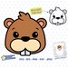 Cute Baby Beaver Face Svg, Woodland Animal Svg, Forest Animal Svg ...