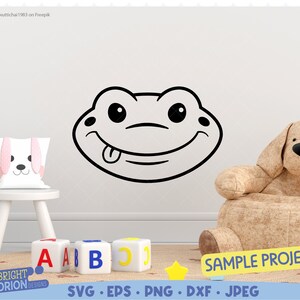 Cute Baby Frog Face Svg, Cute Frog Head Png, Frog Clipart, Frog Clip ...