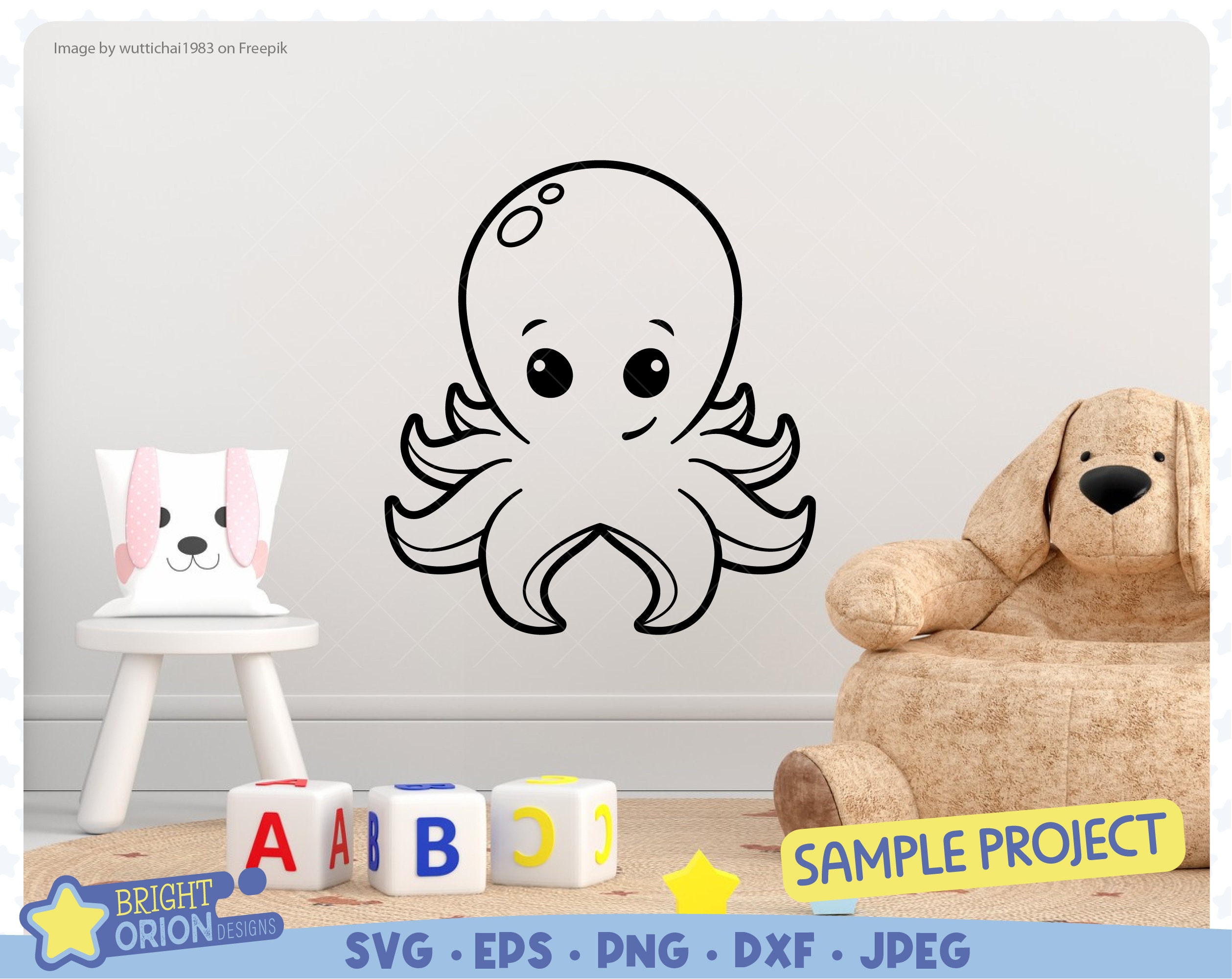 Cute Octopus Svg Sea Creature Png Ocean Animal Octopus - Etsy