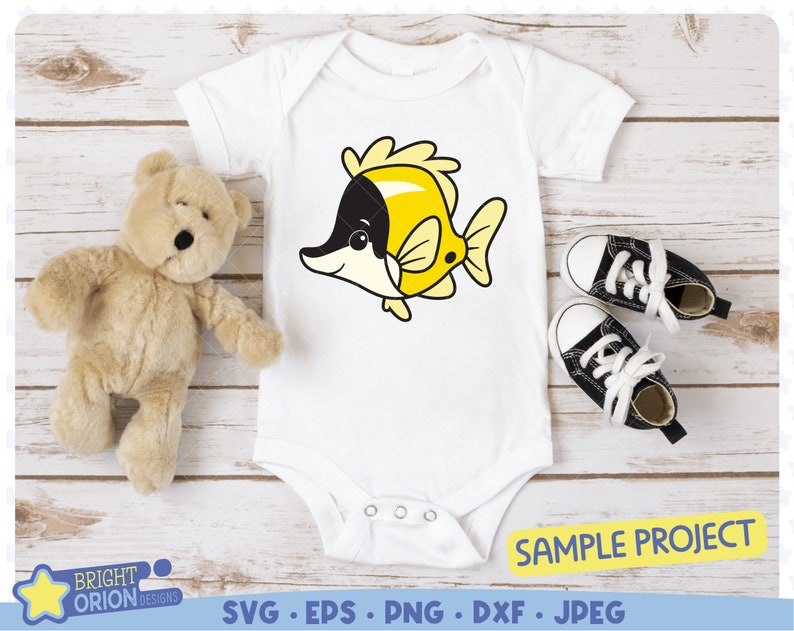 Cute Fish Svg Sea Creature Png Ocean Animal Butterfly Fish - Etsy