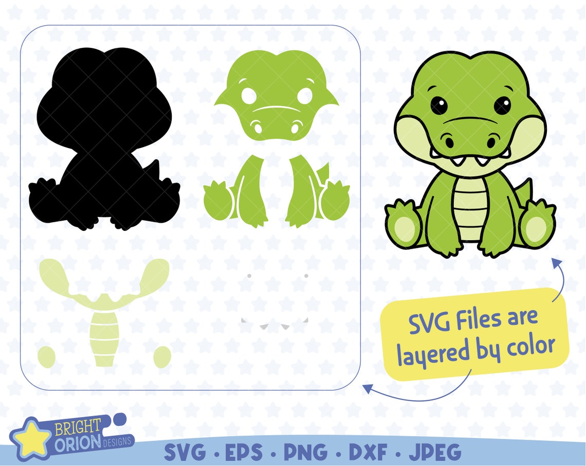 Cute Baby Alligator Svg Alligator Cricut Alligator Svg File - Etsy