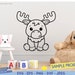 Cute Baby Moose Svg, Wild One Svg, Reindeer Svg, Woodland Animals Svg ...