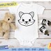 Woodland Animals Faces Outline SVG Bundle, Cute Baby Animals Png, Fox ...