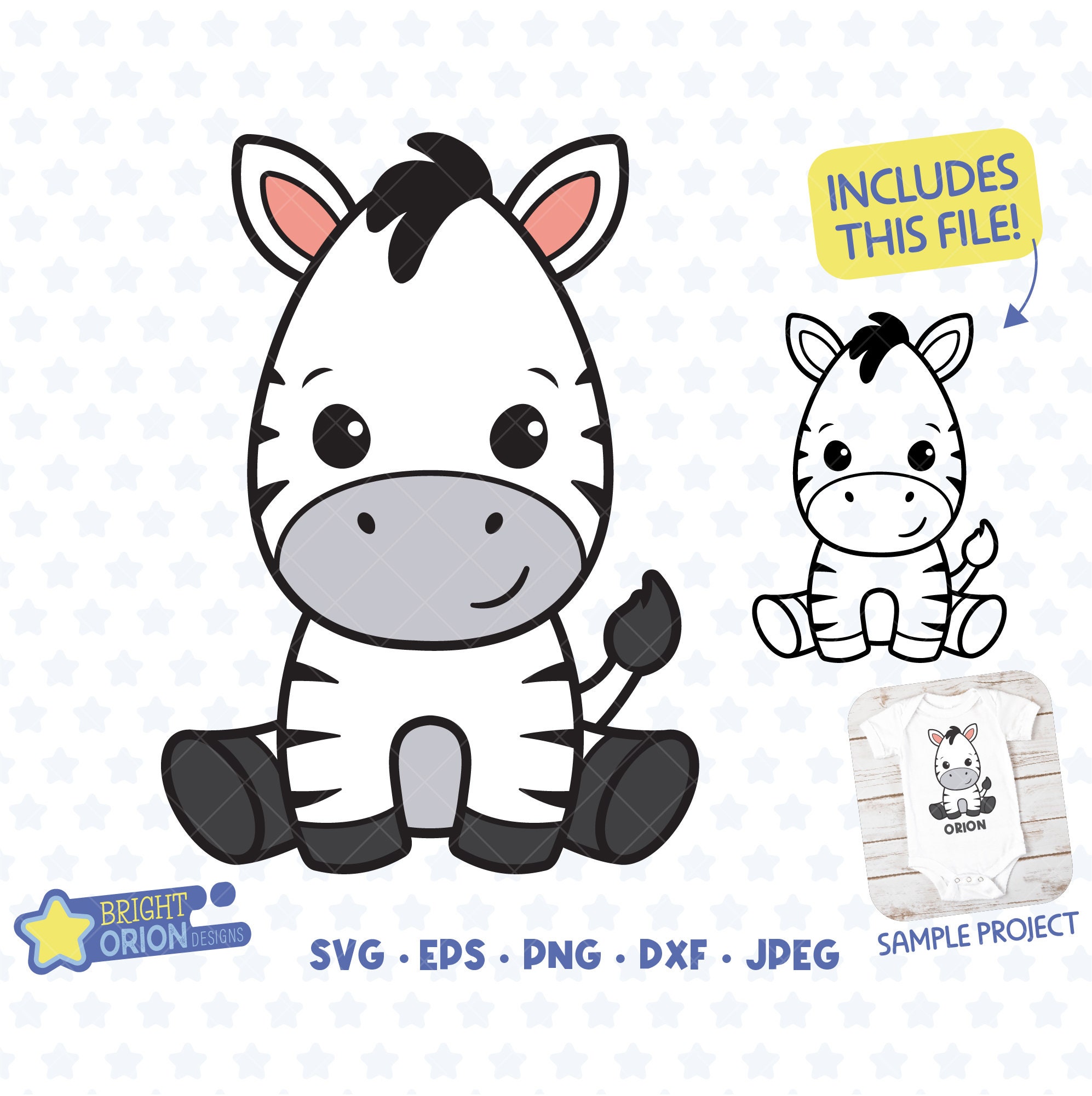 Cute Baby Zebra Svg Jungle Animal Svg Zoo Animal Svg Safari - Etsy UK