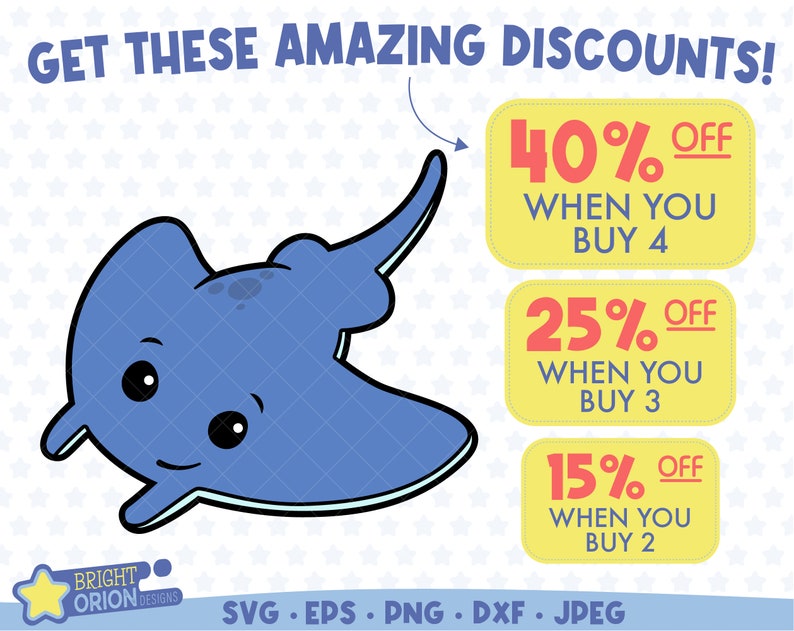 Cute Manta Ray Svg, Sea Creature Png, Ocean Animal, Sting Ray Outline ...