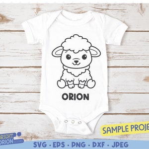 Cute Baby Sheep Svg, Lamb Svg, Sheep Clipart, Sheep Baby Shower, Farm ...