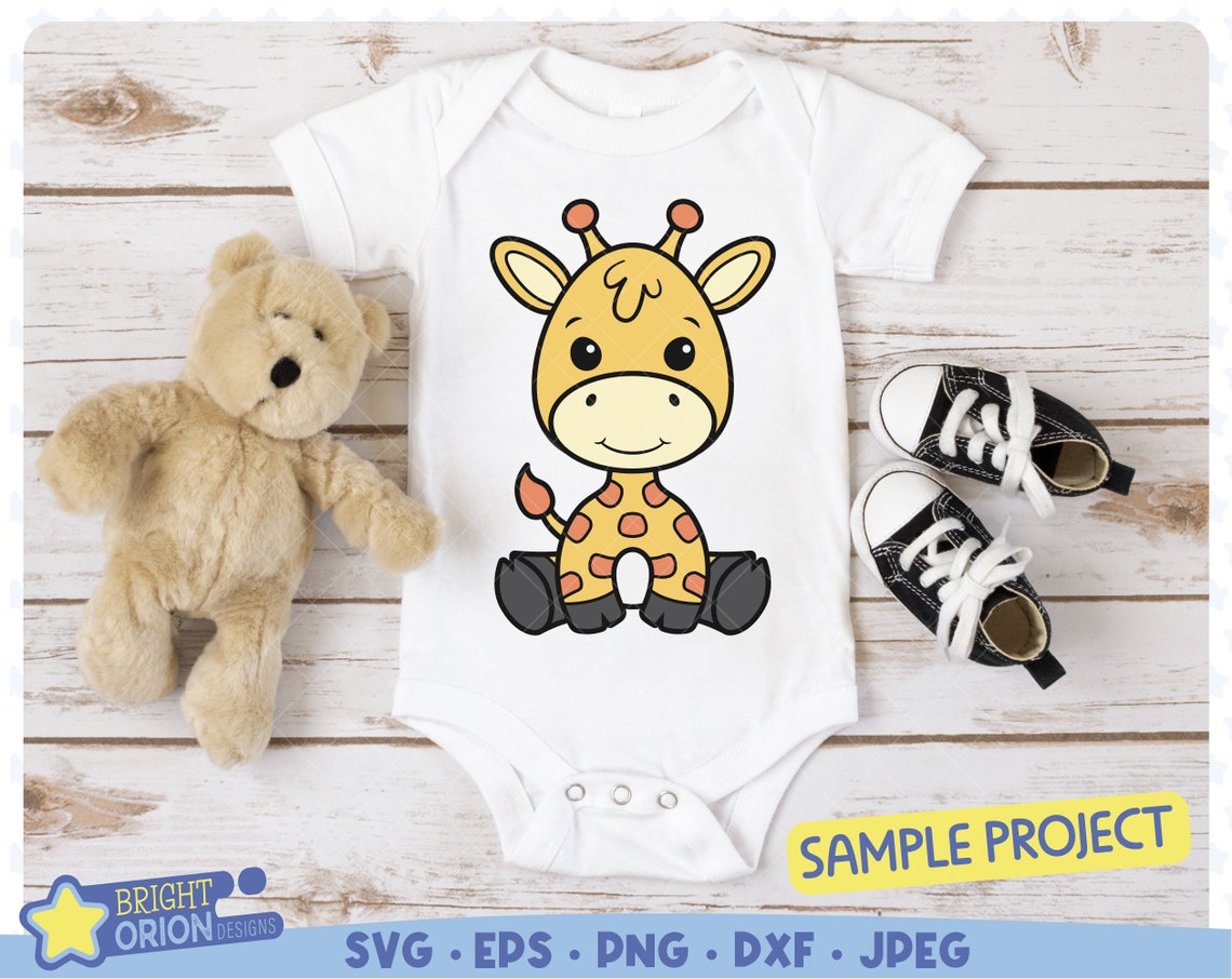 Cute Baby Giraffe Svg, Baby Giraffe Png, Jungle Animal Svg, Zoo Animal ...