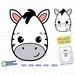 Cute Baby Zebra Face Svg, Zebra Head Svg, Jungle Animal Svg, Zoo Animal ...