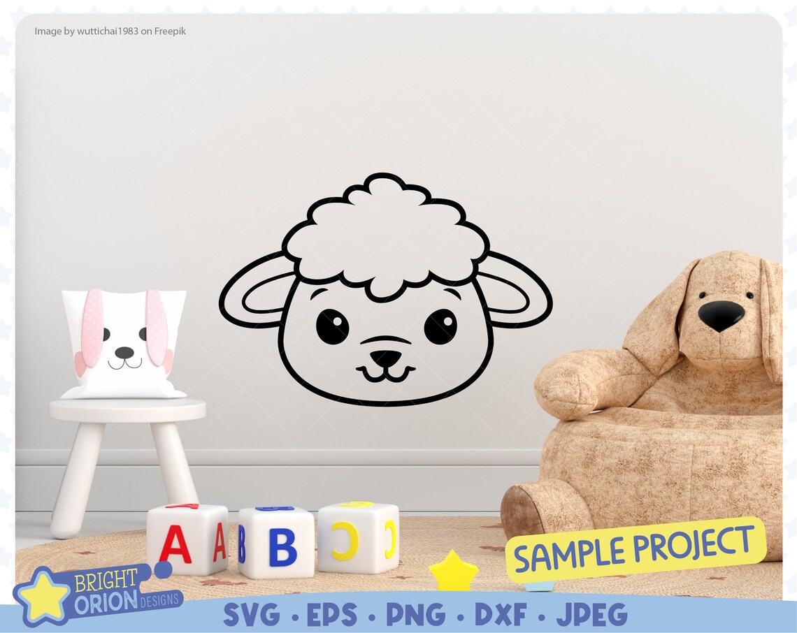 Cute Baby Sheep Face Svg, Lamb Svg, Sheep Head Clipart, Sheep Baby ...