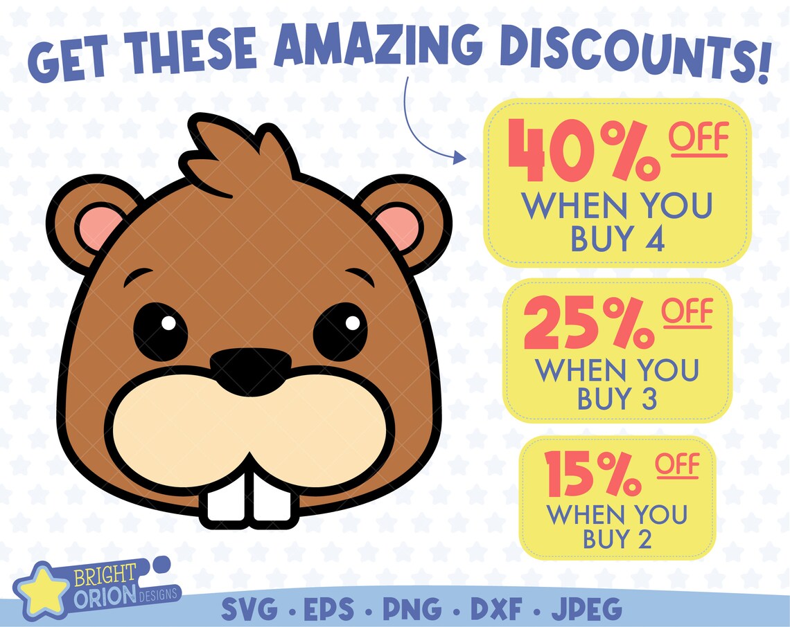 Cute Baby Beaver Face Svg, Woodland Animal Svg, Forest Animal Svg ...