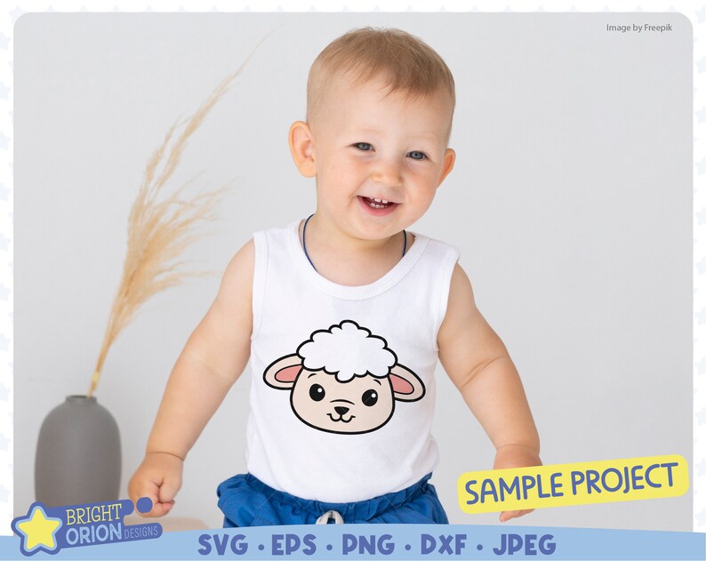 Cute Baby Sheep Face Svg, Lamb Svg, Sheep Head Clipart, Sheep Baby Shower, Farm Life, Lamb Baby ...