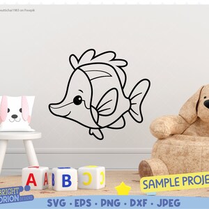 Cute Fish Svg, Sea Creature Png, Ocean Animal, Butterfly Fish, Graphic ...