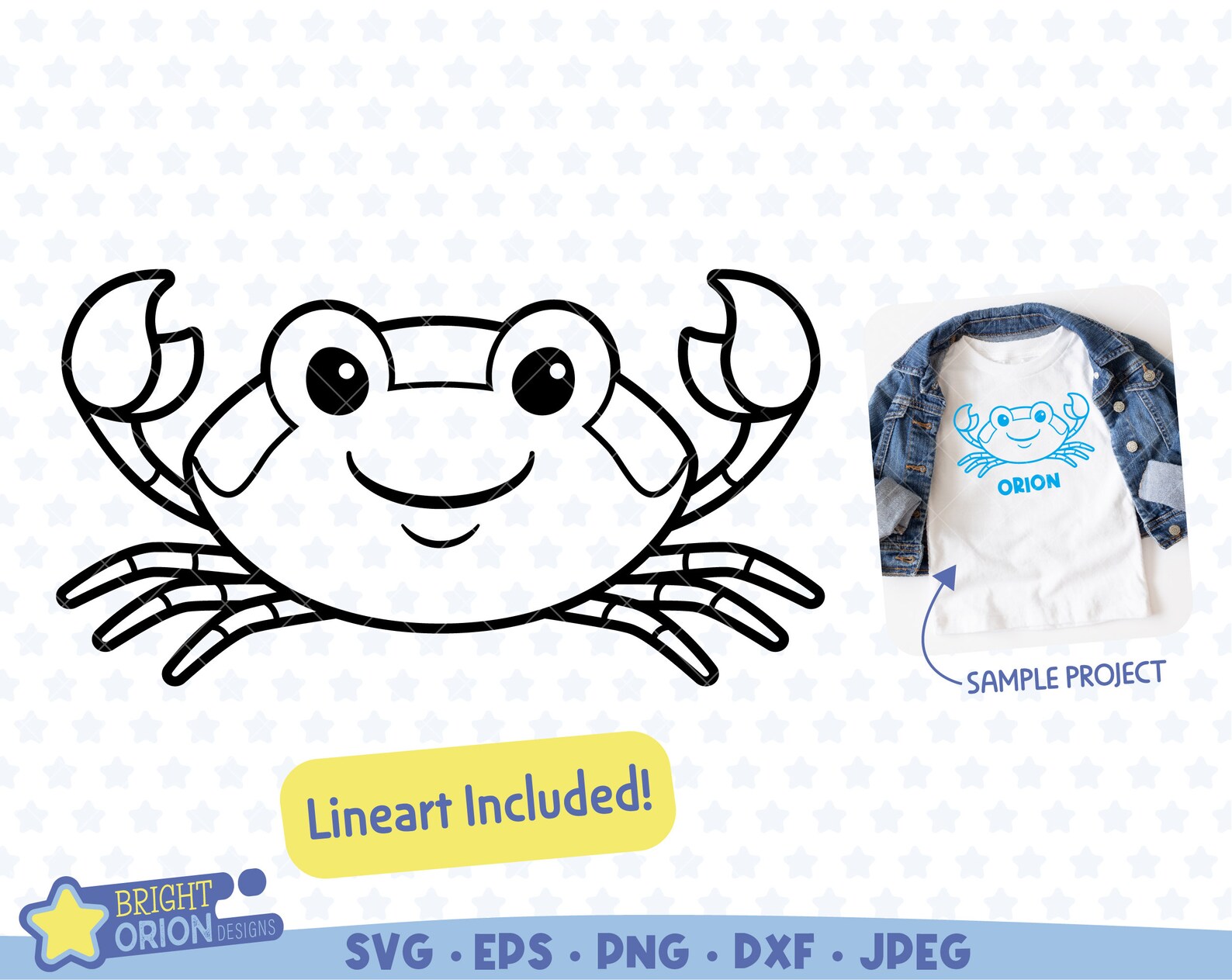 Cute Little Crab Svg, Sea Creature Png, Ocean Animal, Crabby Outline ...
