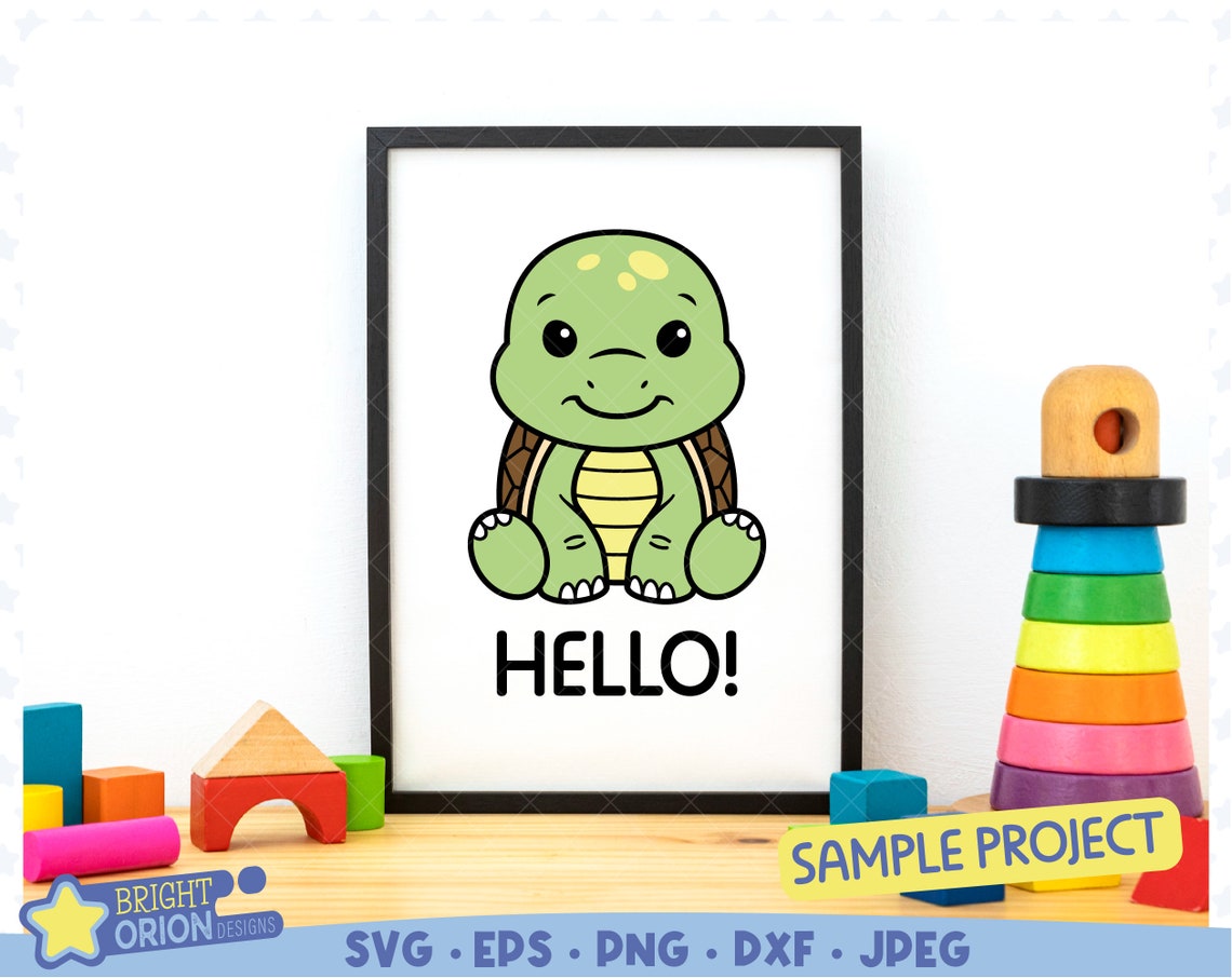 Cute Baby Turtle Svg, Layered Turtle Svg, Turtle Vector, Turtle Dxf ...