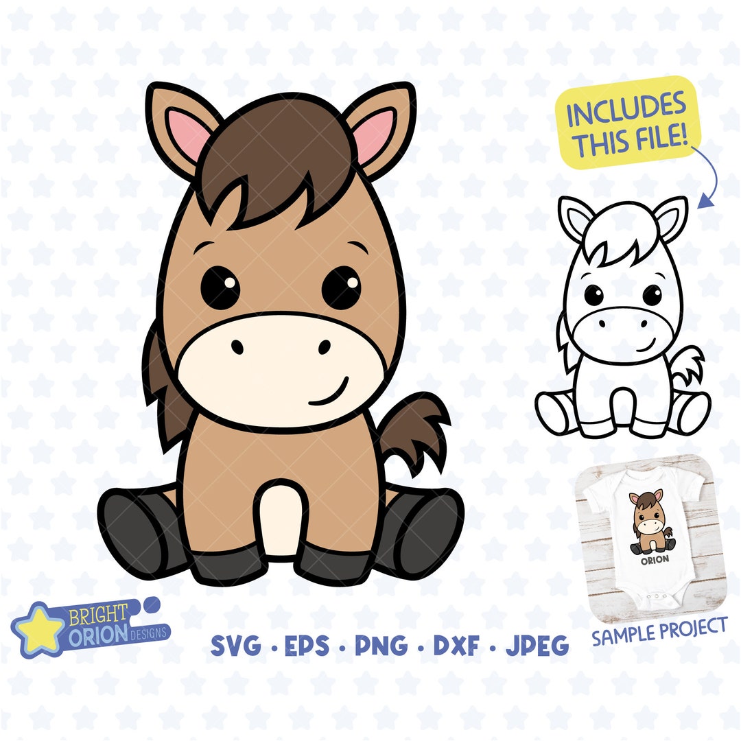 Cute Pony Svg, Horse Svg, Ranch Svg, Barn Svg, Horse Svg Files, Farm ...