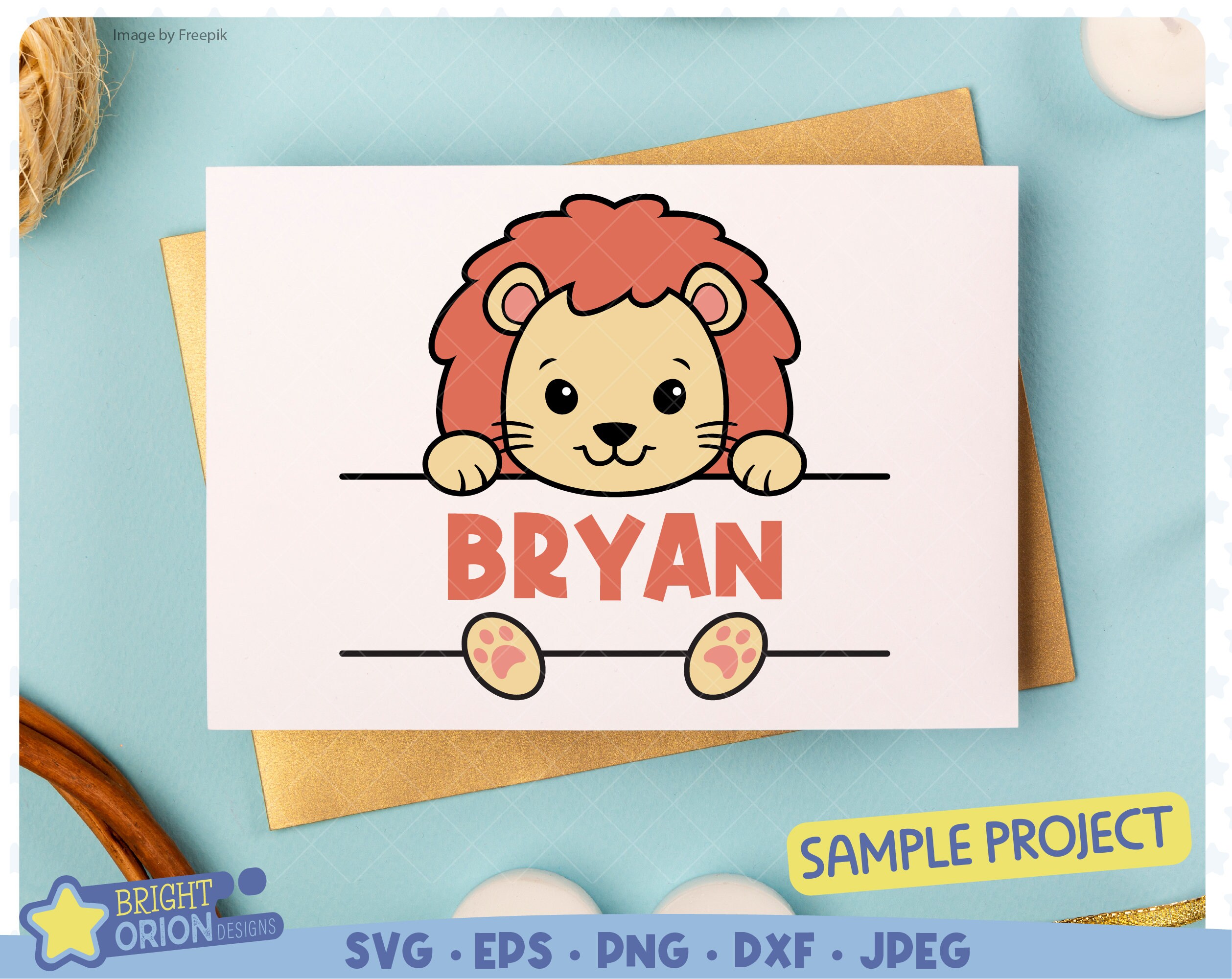 Cute Lion Cub Monogram Svg, Safari Animal Cutfile, Jungle Baby Shower ...