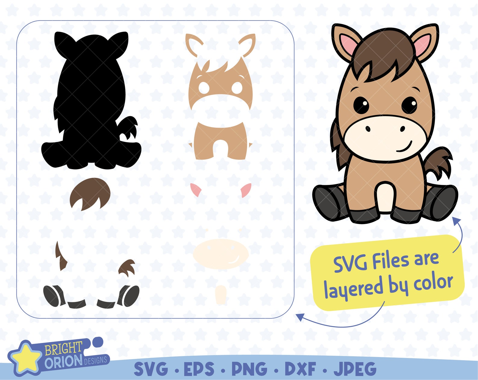 Cute Pony Svg, Horse Svg, Ranch Svg, Barn Svg, Horse Svg Files, Farm ...