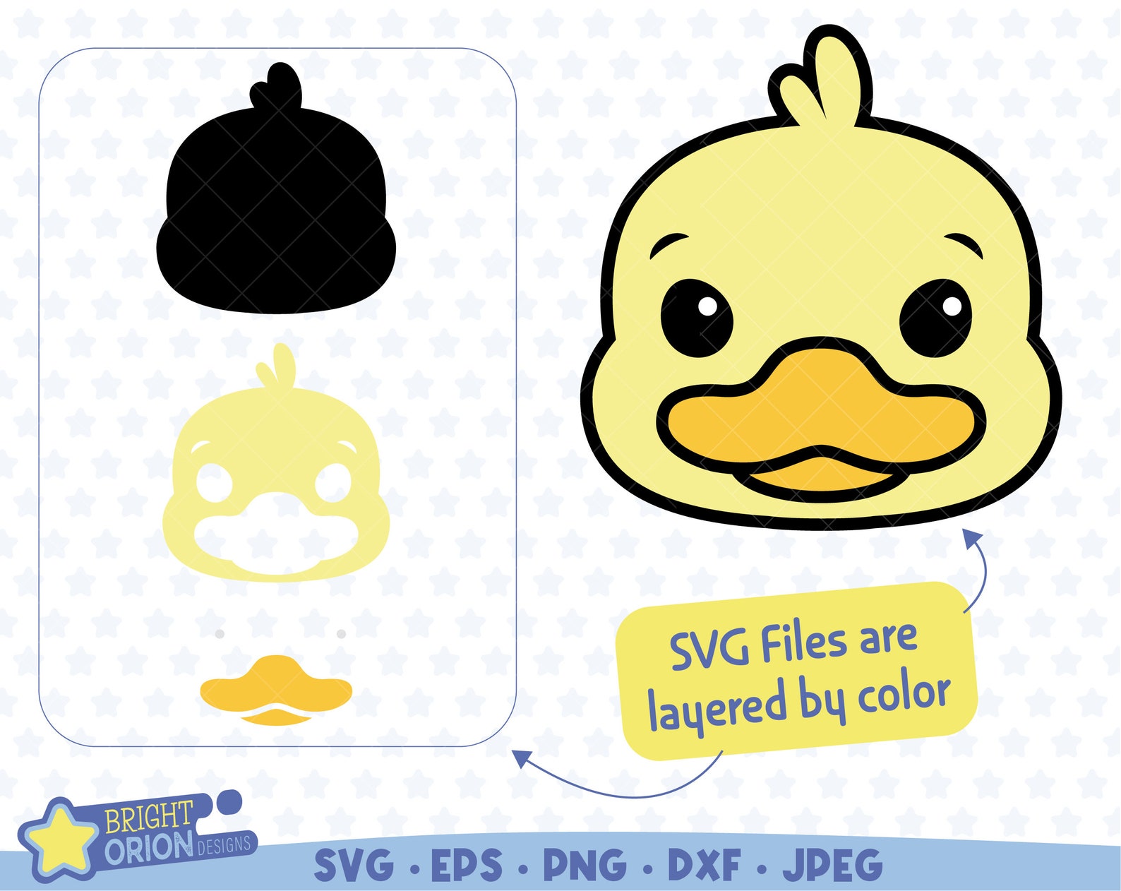 Cute Baby Duck Face Svg, Duckling Head Svg, Woodland Animals Svg, Duck ...