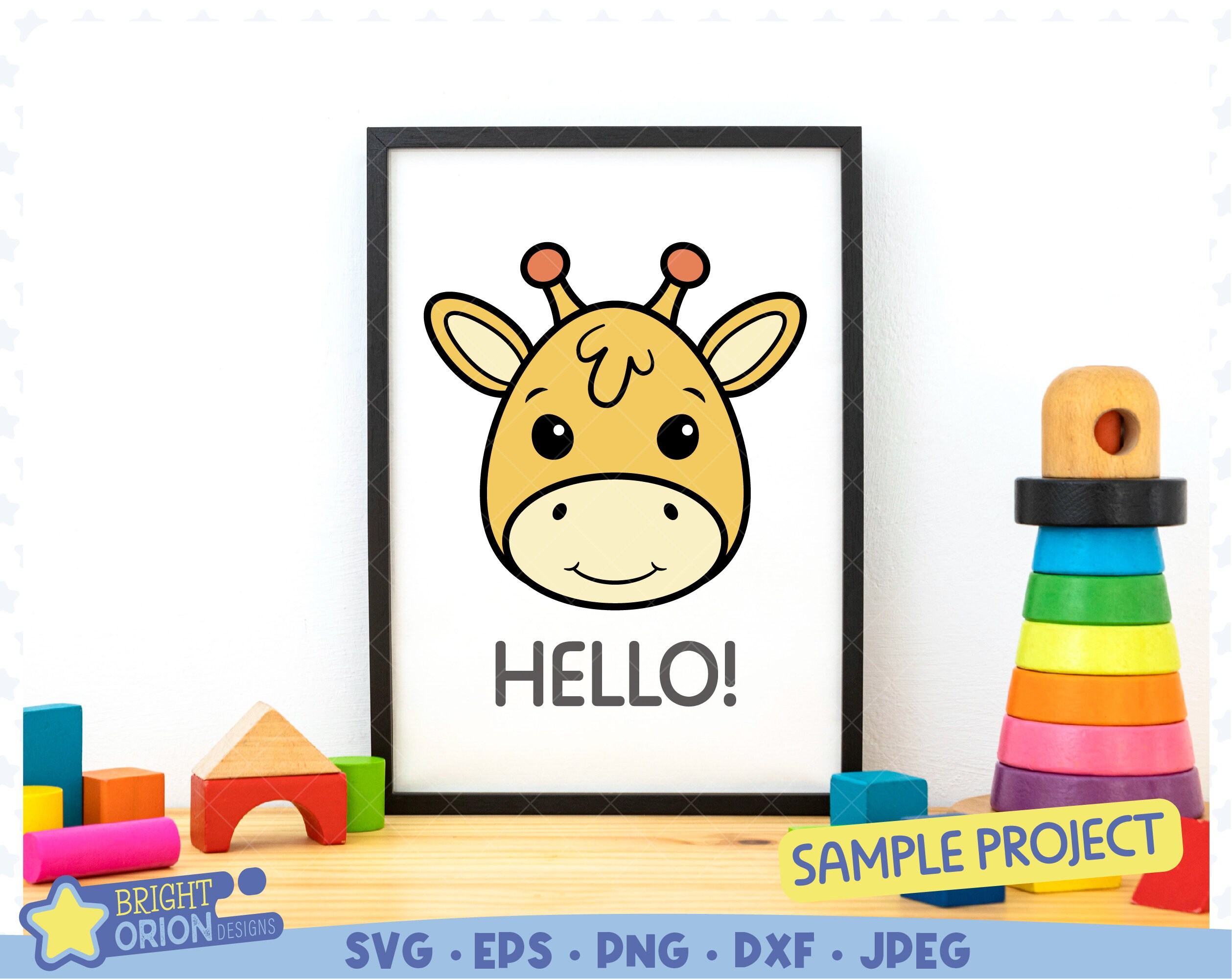 Cute Baby Giraffe Face Svg, Baby Giraffe Head Png, Jungle Animal Svg ...