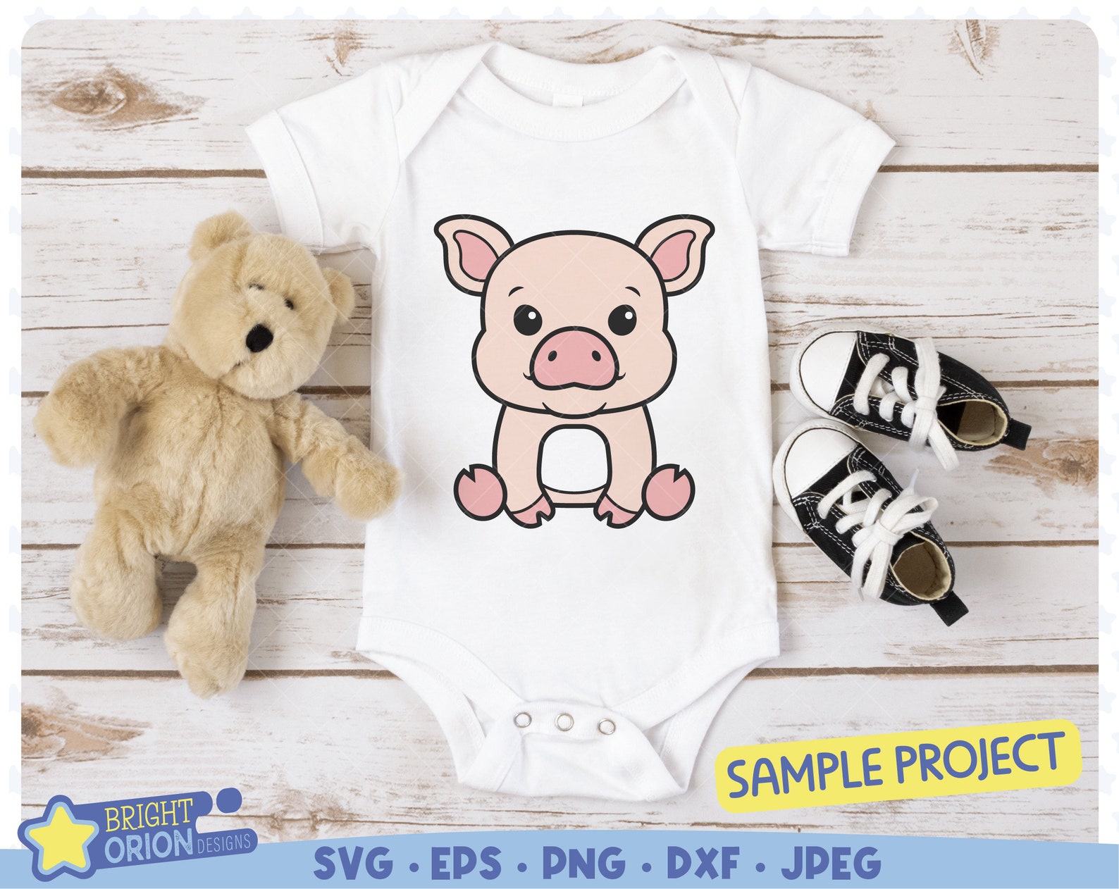 Cute Baby Pig Svg, Pig Clipart, Pig Baby Shower, Farm Life Svg, Pig Png ...