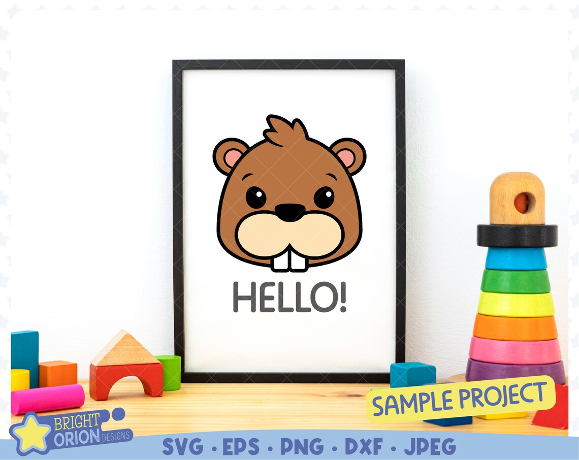 Cute Baby Beaver Face Svg, Woodland Animal Svg, Forest Animal Svg ...