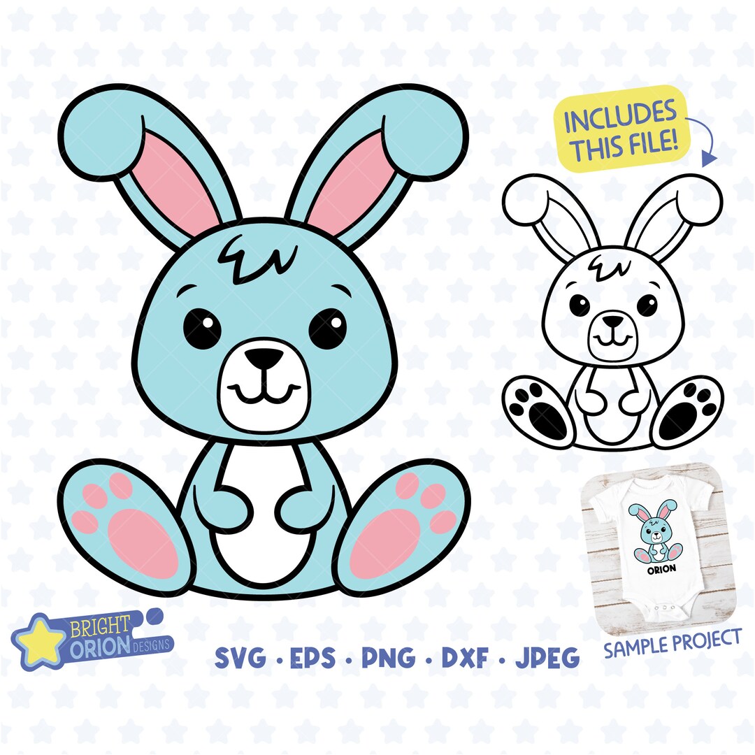 Cute Bunny Svg, Little Bunny Svg, First Easter Svg, Woodland Animals ...