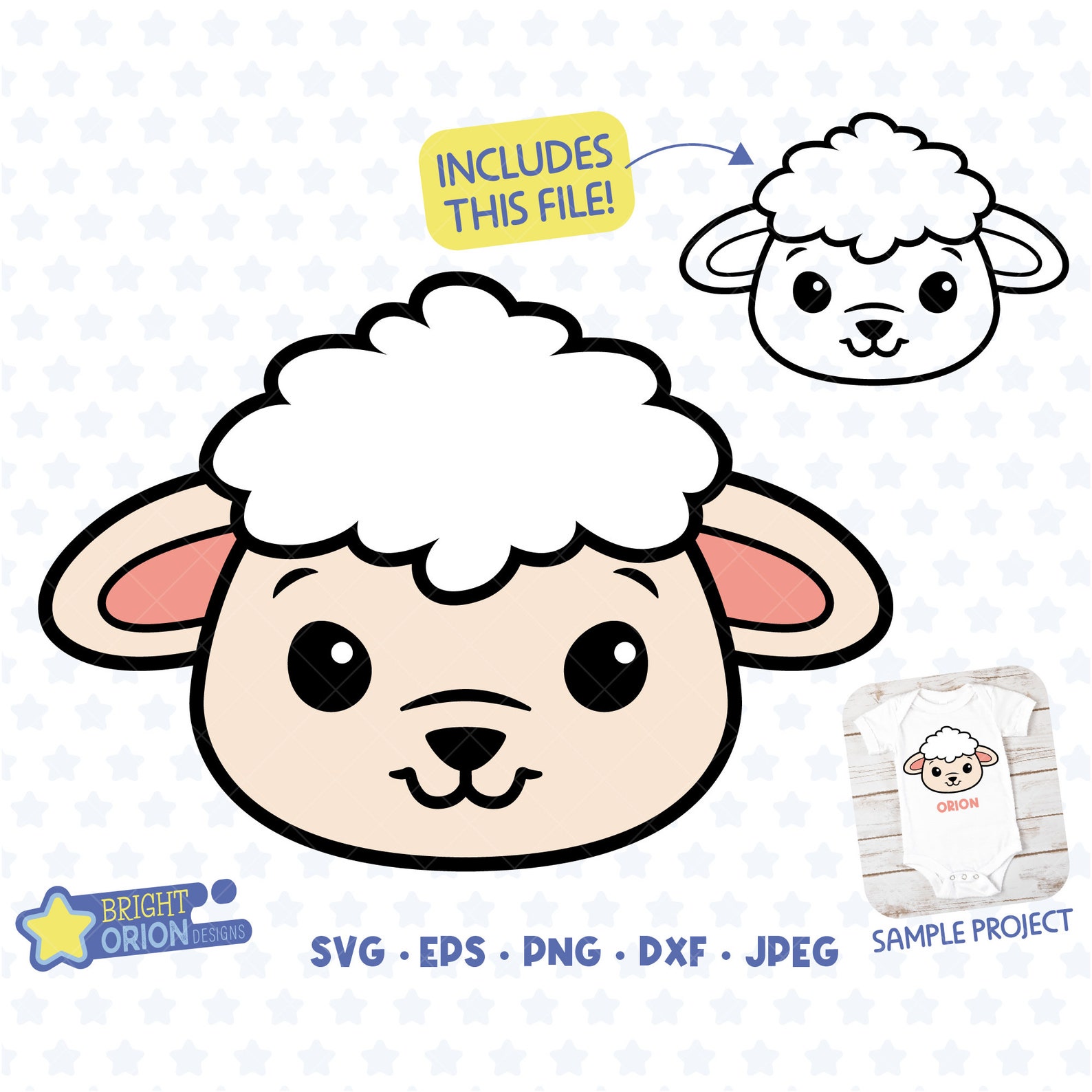 Cute Baby Sheep Face Svg, Lamb Svg, Sheep Head Clipart, Sheep Baby ...