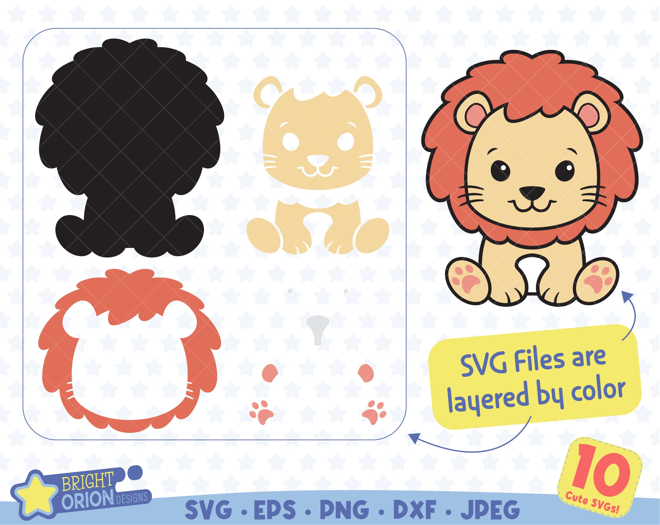Safari Animals SVG Bundle, Cute Animal Svg, Jungle Animal Svg, Zoo ...