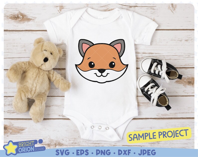 Cute Baby Fox Face Svg Woodland Animal Svg Forest Animal - Etsy