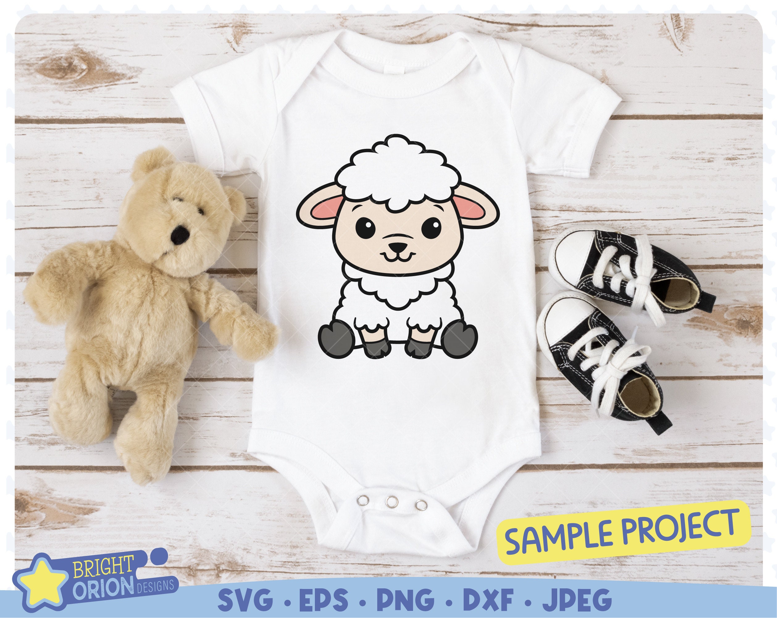 Cute Baby Sheep Svg, Lamb Svg, Sheep Clipart, Sheep Baby Shower, Farm ...