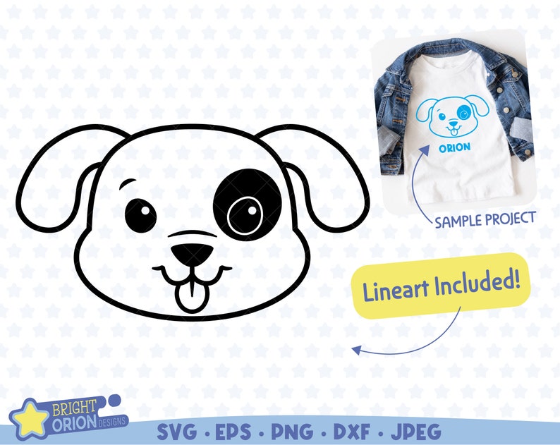 Cute Puppy Face Svg, Cute Dog Head Clipart, Farm Animal Svg, Layered ...