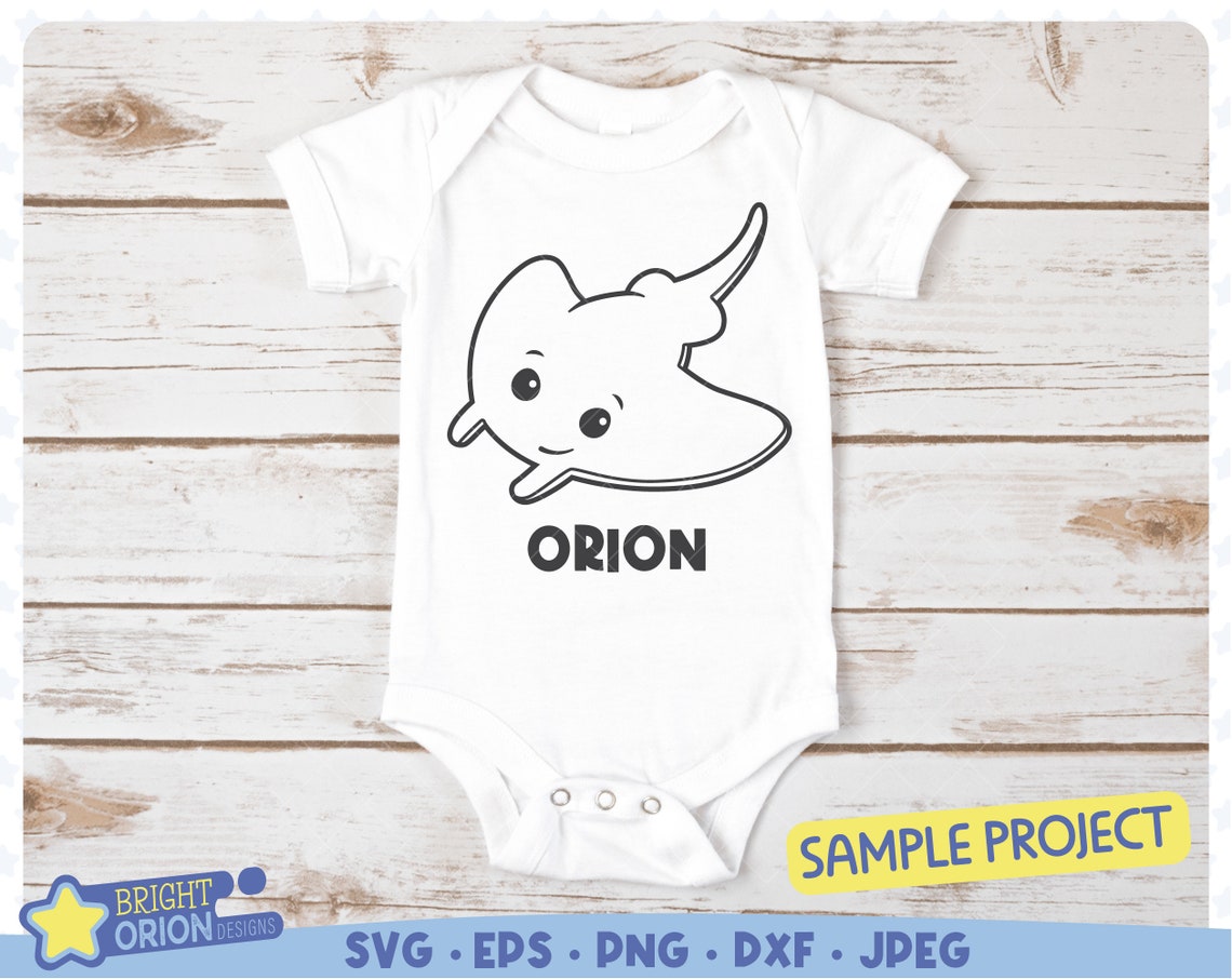 Cute Manta Ray Svg, Sea Creature Png, Ocean Animal, Sting Ray Outline ...