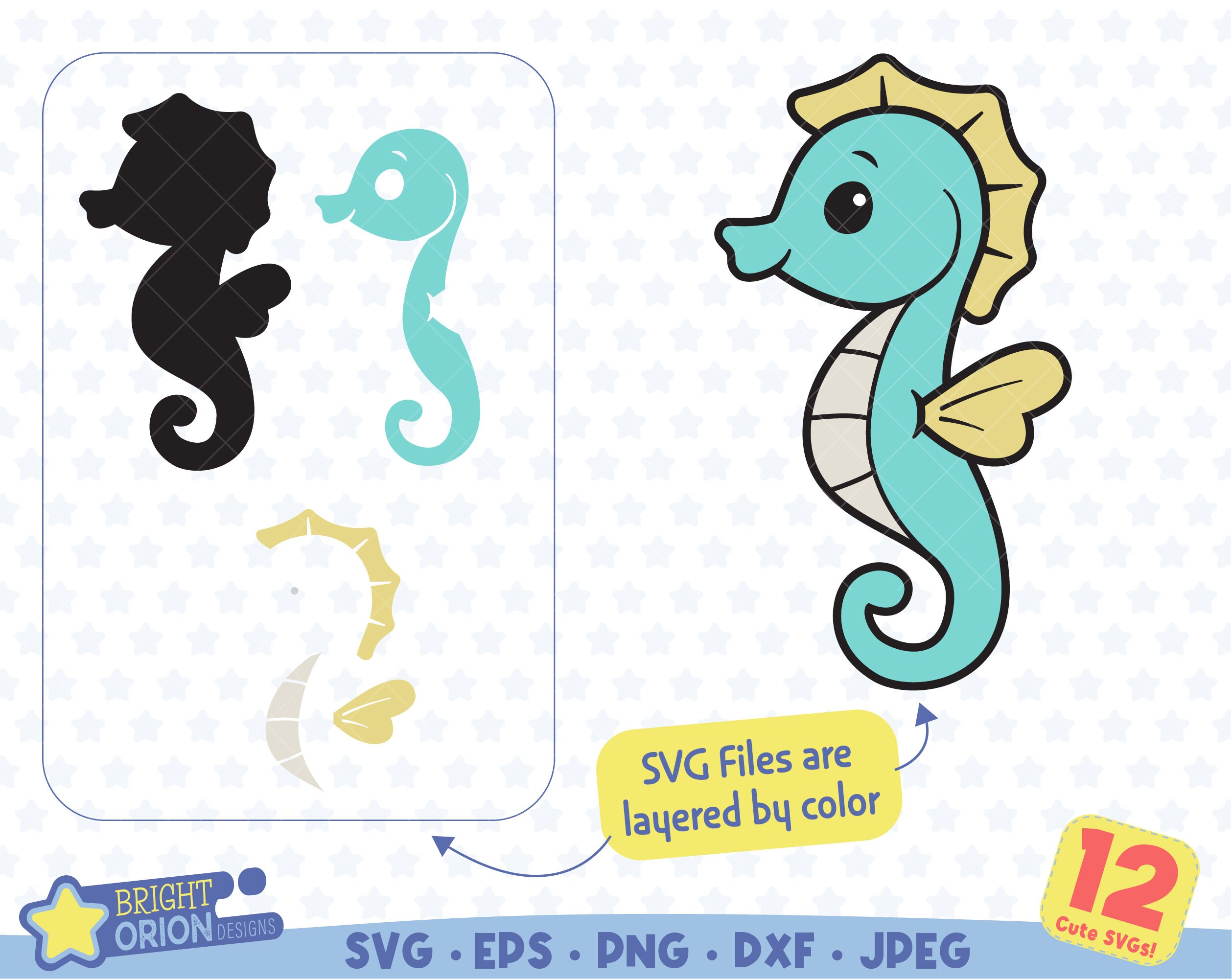 Sea Creatures Svg Bundle, Ocean Animal Png, Whale, Fish, Dolphin ...
