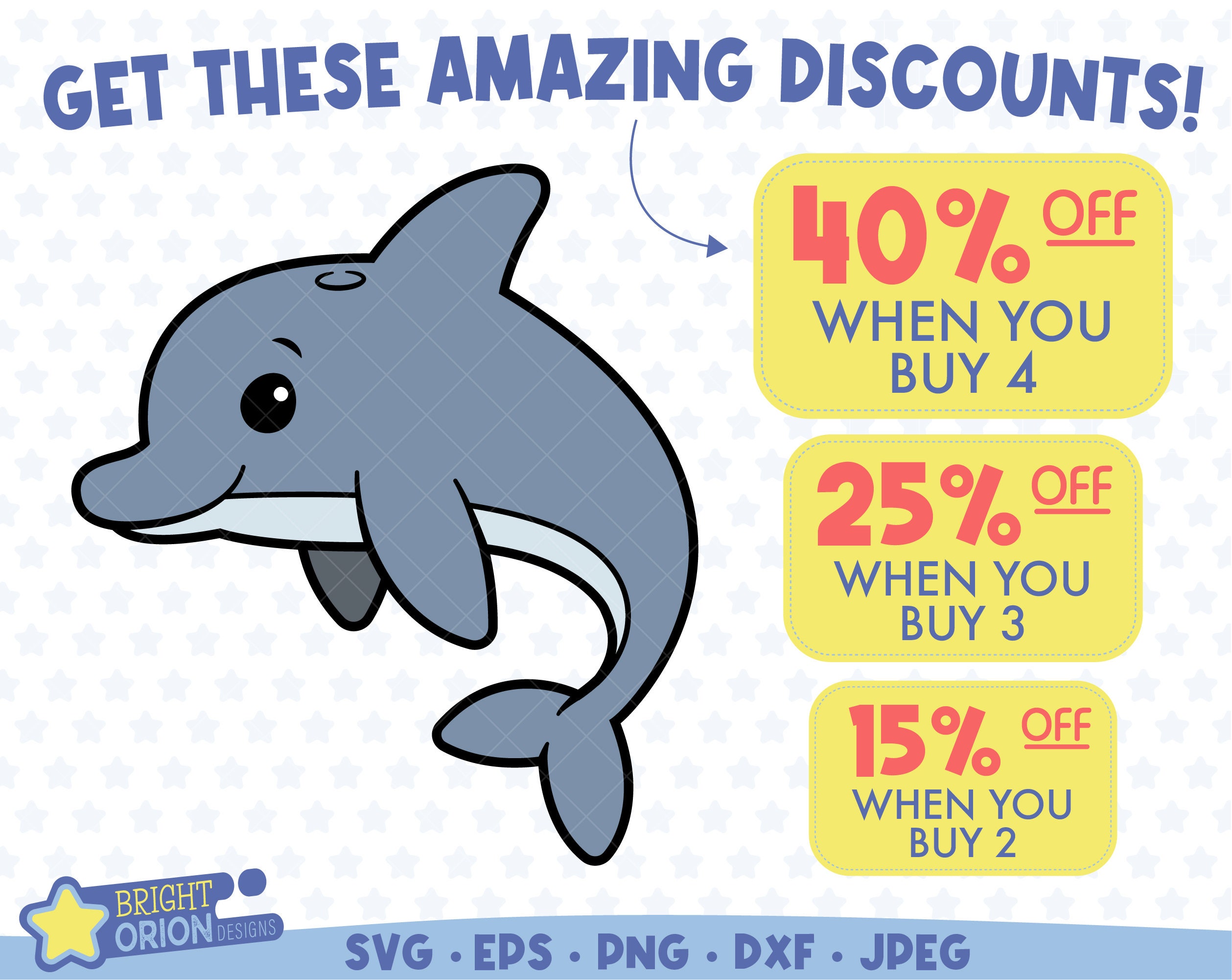 Cute Dolphin Svg, Sea Creature Png, Ocean Animal, Cartoon, Graphic ...