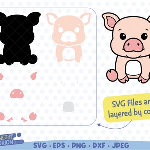 Cute Baby Pig Svg, Pig Clipart, Pig Baby Shower, Farm Life Svg, Pig Png ...
