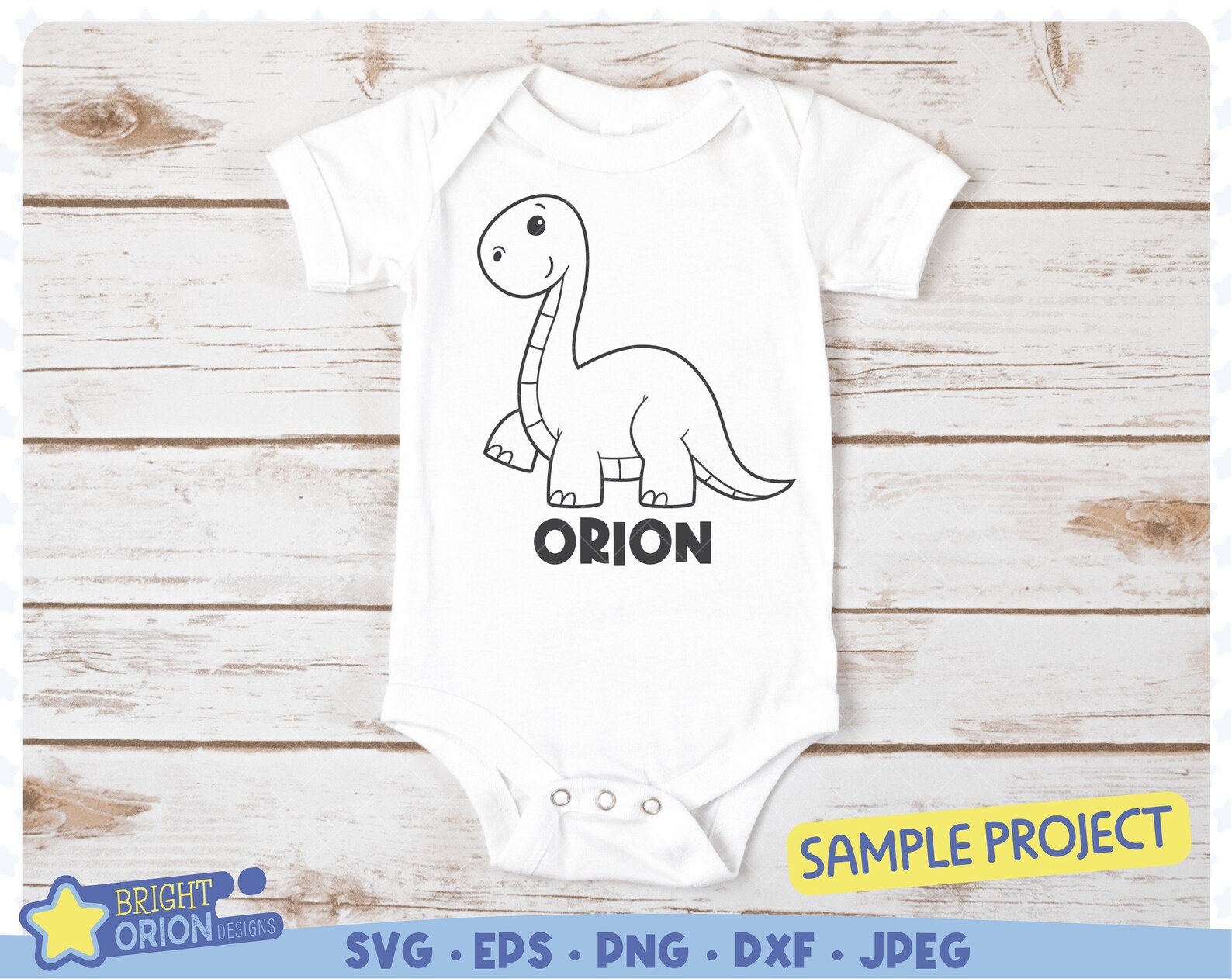 Cute Brontosaurus Svg, Dinosaur Outline Svg, Dino Svg, Baby Dinosaur ...