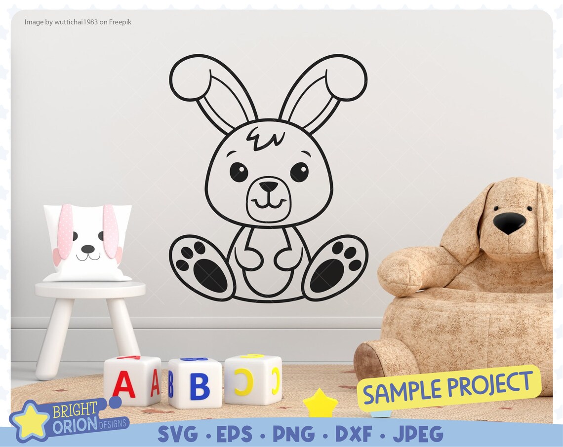 Cute Bunny Svg Little Bunny Svg First Easter Svg Woodland - Etsy