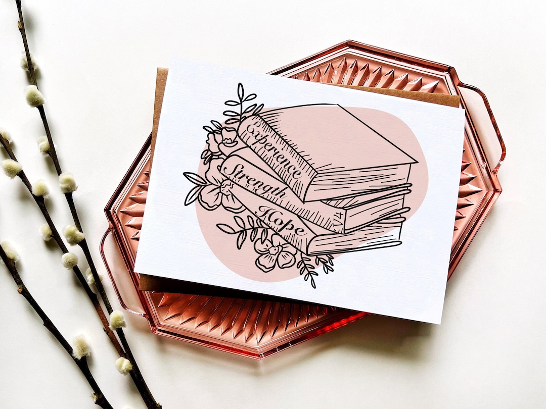 Sobriety Card: AA Big Book Quotes, Recovery Gift (5x7 Inch) - Etsy