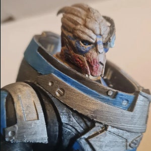 Garrus Vakarian Mass Effect 3D Printed and Hand Painted Figure, Decor ...