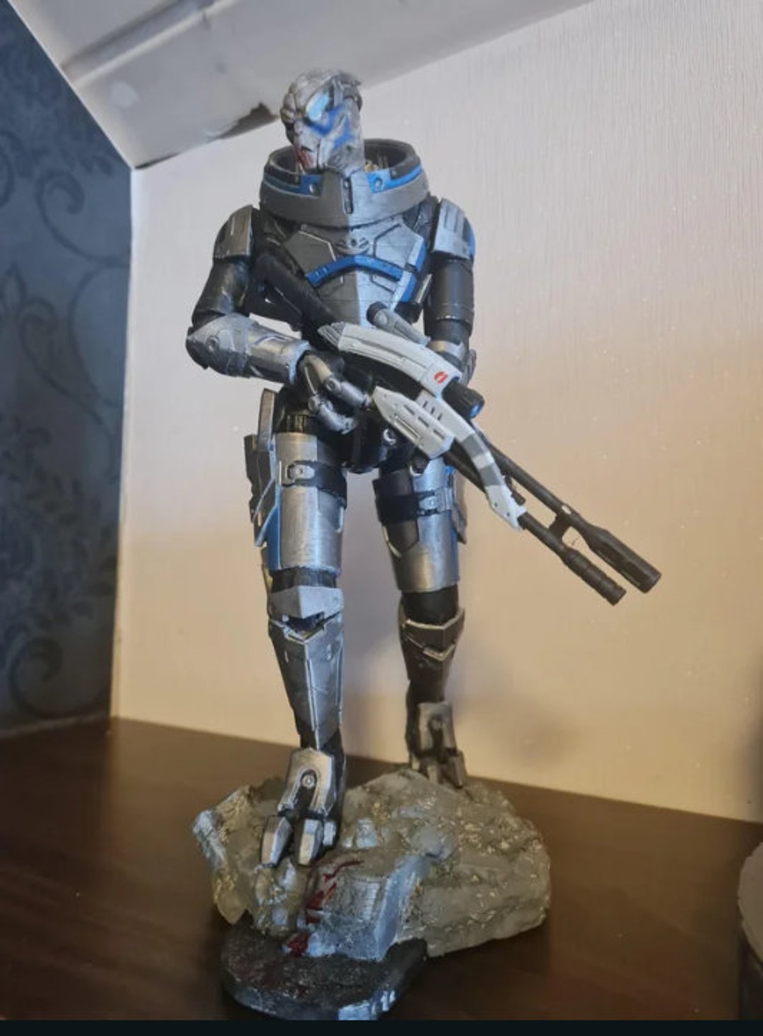 Garrus Vakarian Mass Effect 3D Printed and Hand Painted Figure, Decor ...
