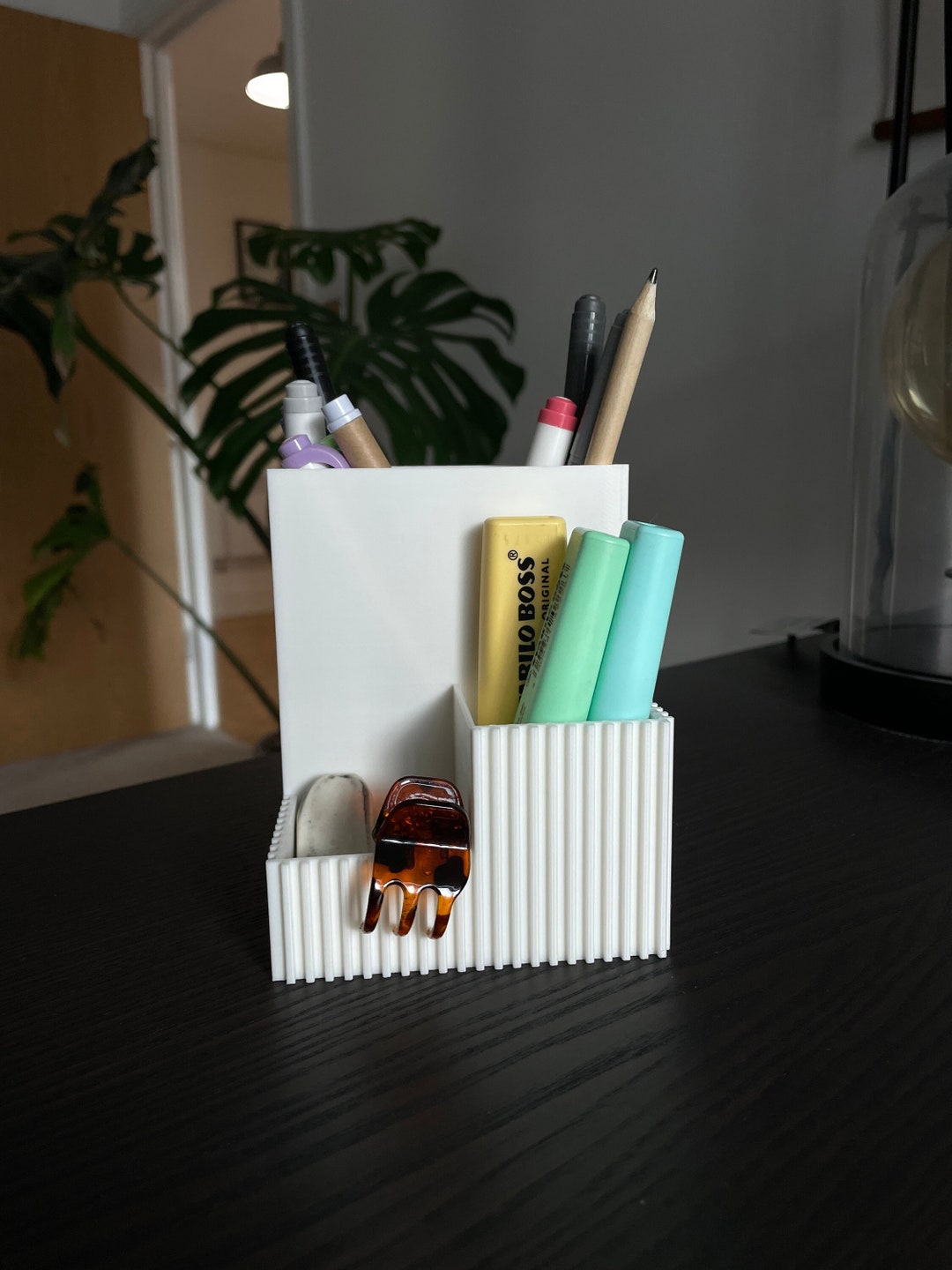 Square Minimalist Desk Organiser Storage Office Cosmetic - Etsy