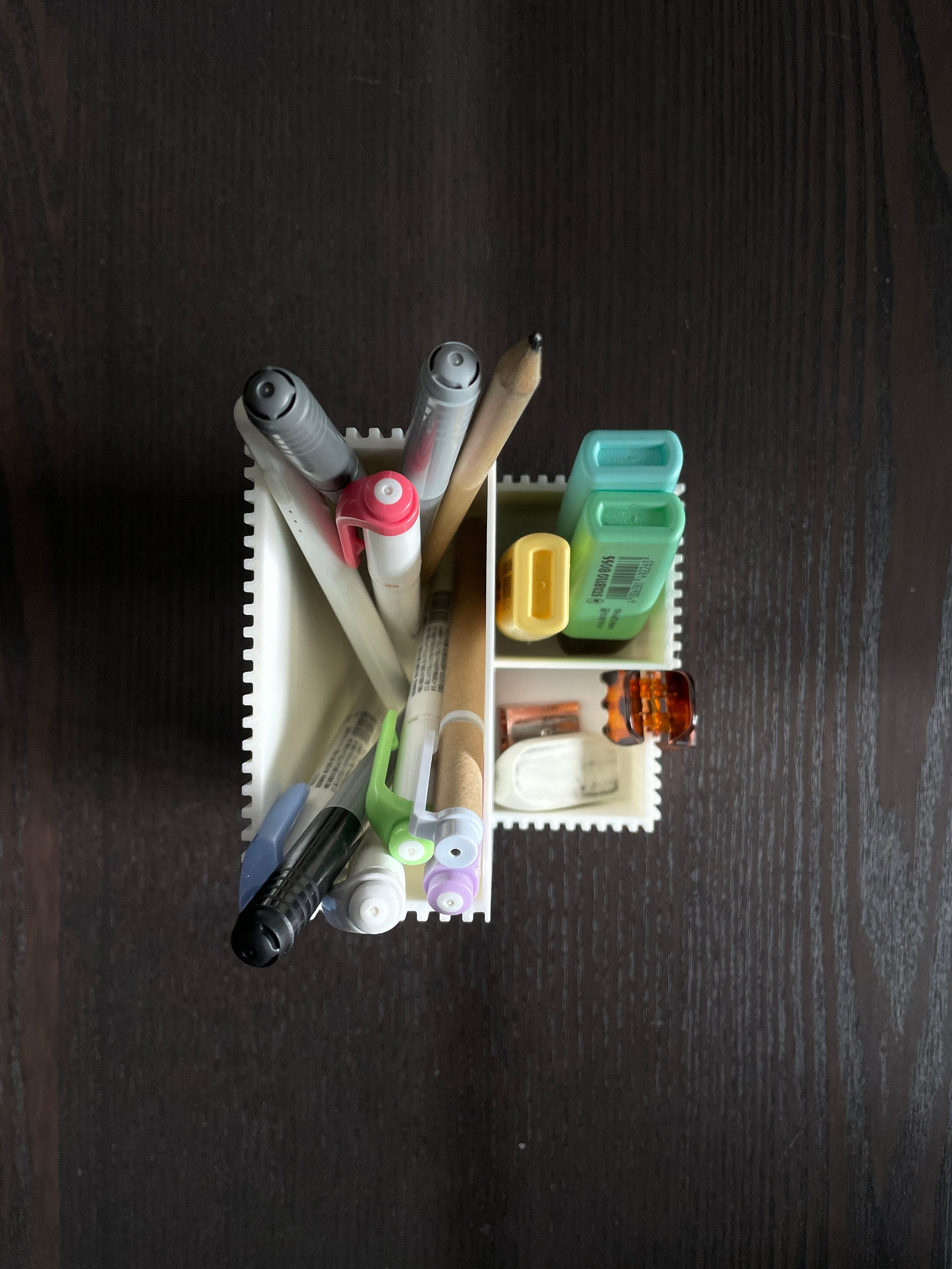 Square Minimalist Desk Organiser Storage Office Cosmetic - Etsy