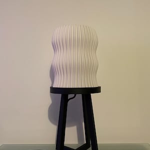 Modern Wave Curved Table Lamp Stand - Etsy UK