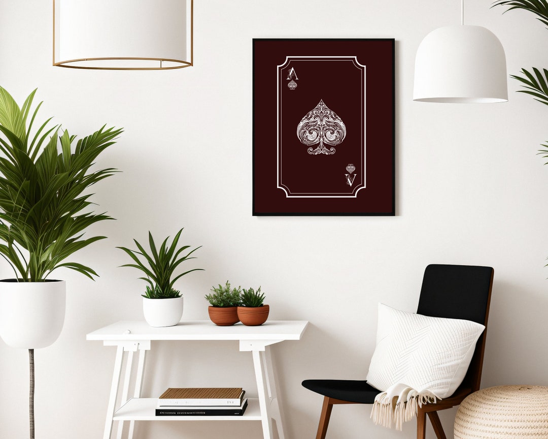 Playing Card Wall Art | Retro Playing Cards | Playing Card Poster ...