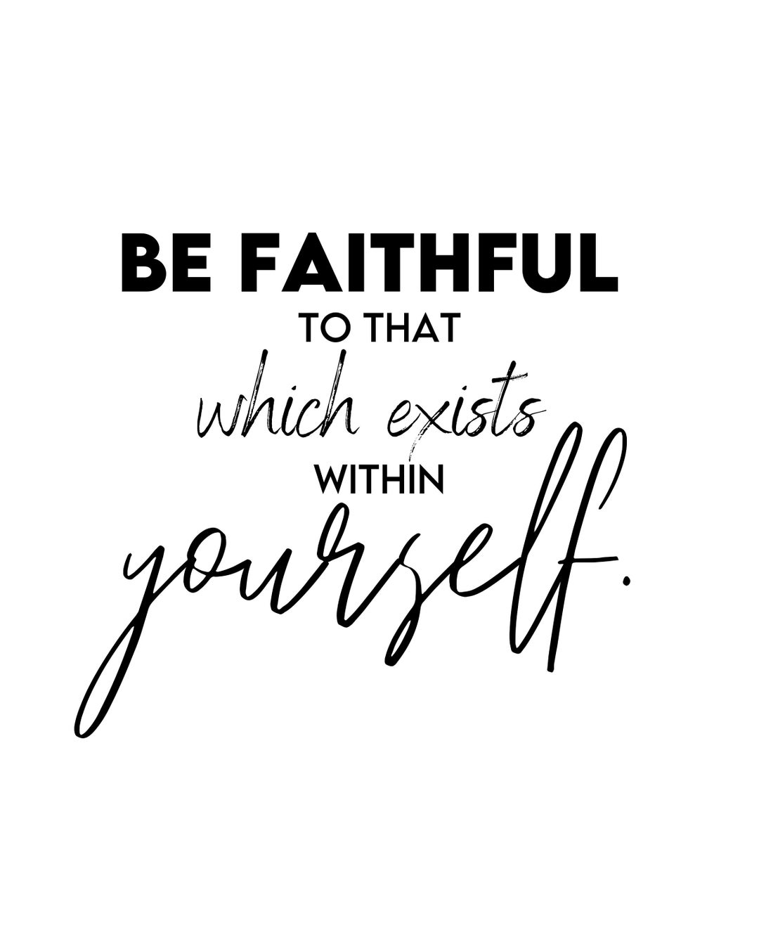 Faithful Definition Print Self Love Wall Art Definition Print ...