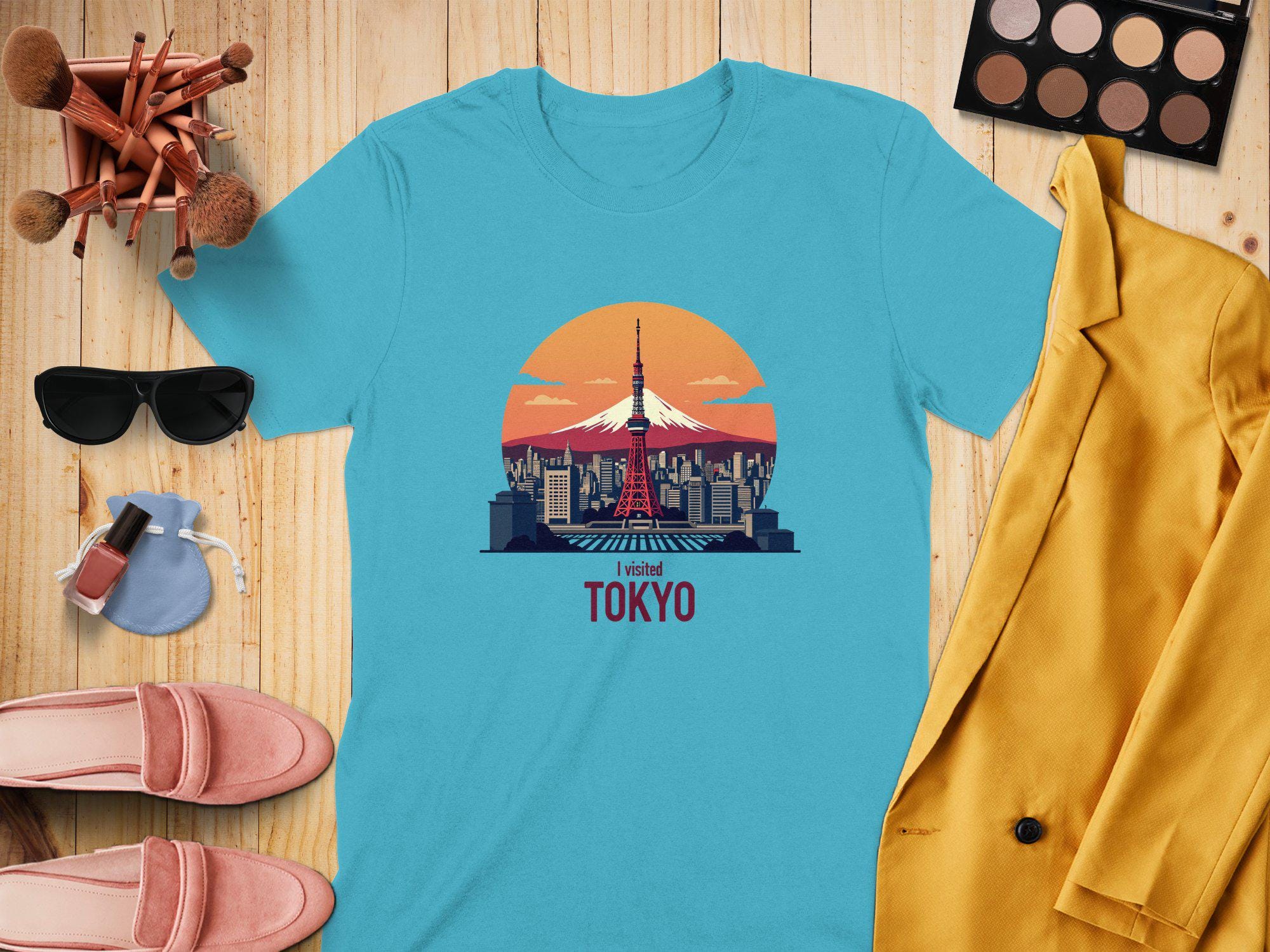 Tokyo Japan Skyline T-shirt, I Visited Tokyo Japan Souvenir Shirt ...