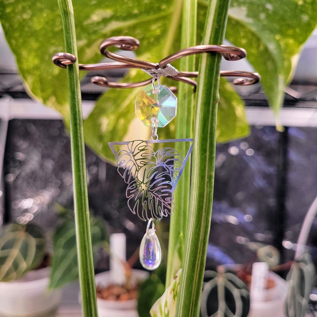 Underwire Suncatchers Monstera Leaf Triangle Geometric - Etsy