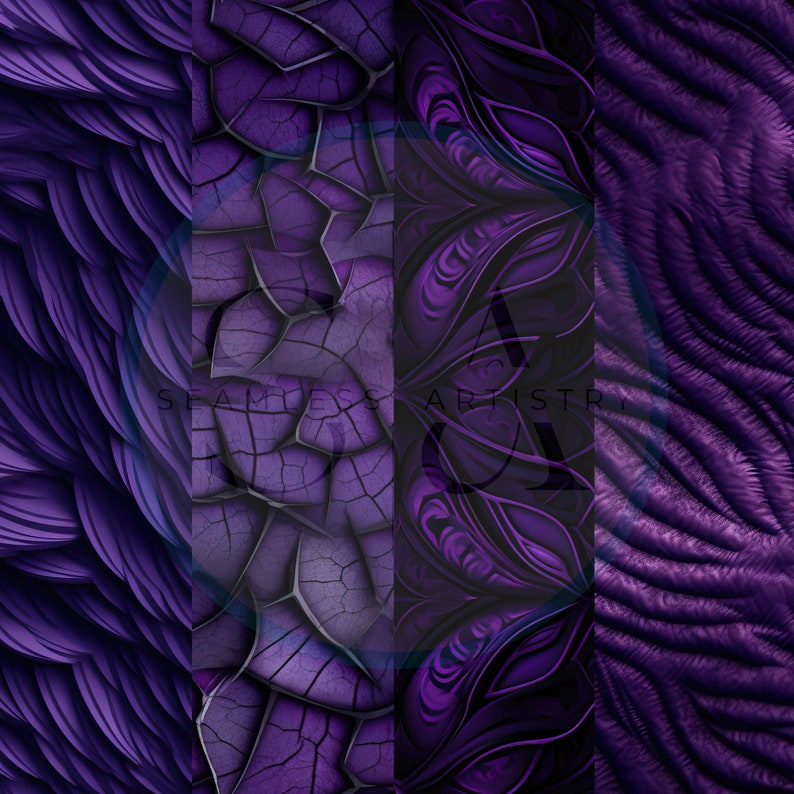 Purple Textures 20 Seamless Texture Patterns Digital Paper - Etsy
