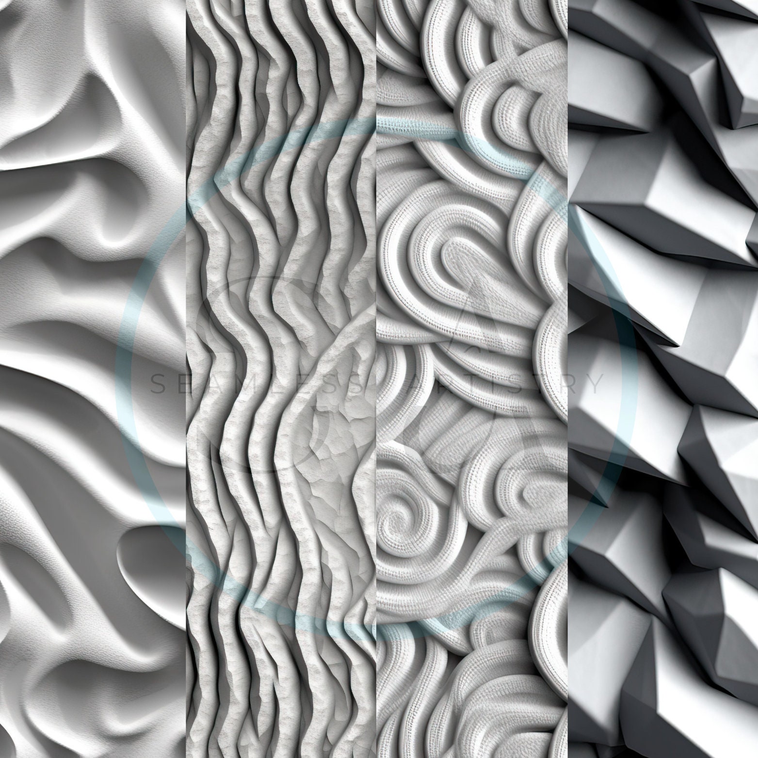 White Textures 20 Seamless Texture Patterns Digital Paper - Etsy